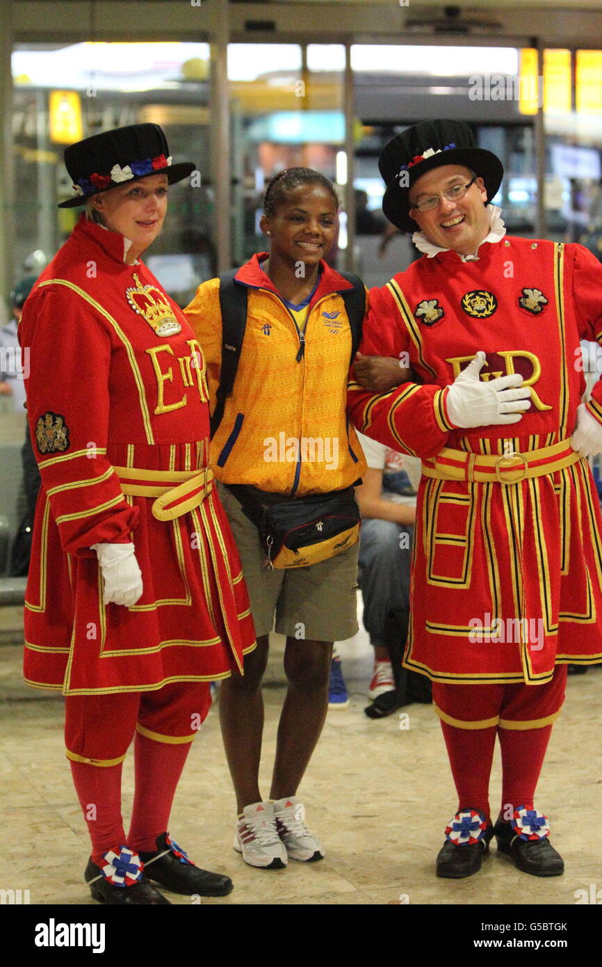 Olympic team arrivals at heathrow airport hi-res stock photography and ...