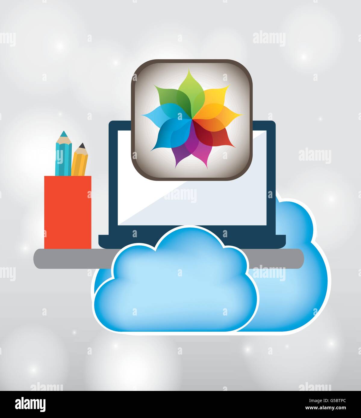 cloud computing design Stock Vector Image & Art - Alamy
