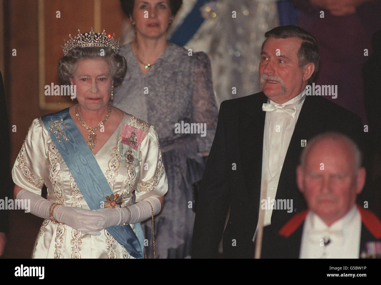 Queen & Lech Walesa Stock Photo - Alamy