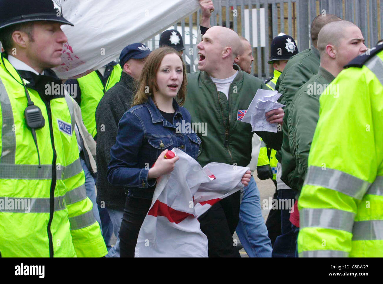 National Front march Stock Photo - Alamy