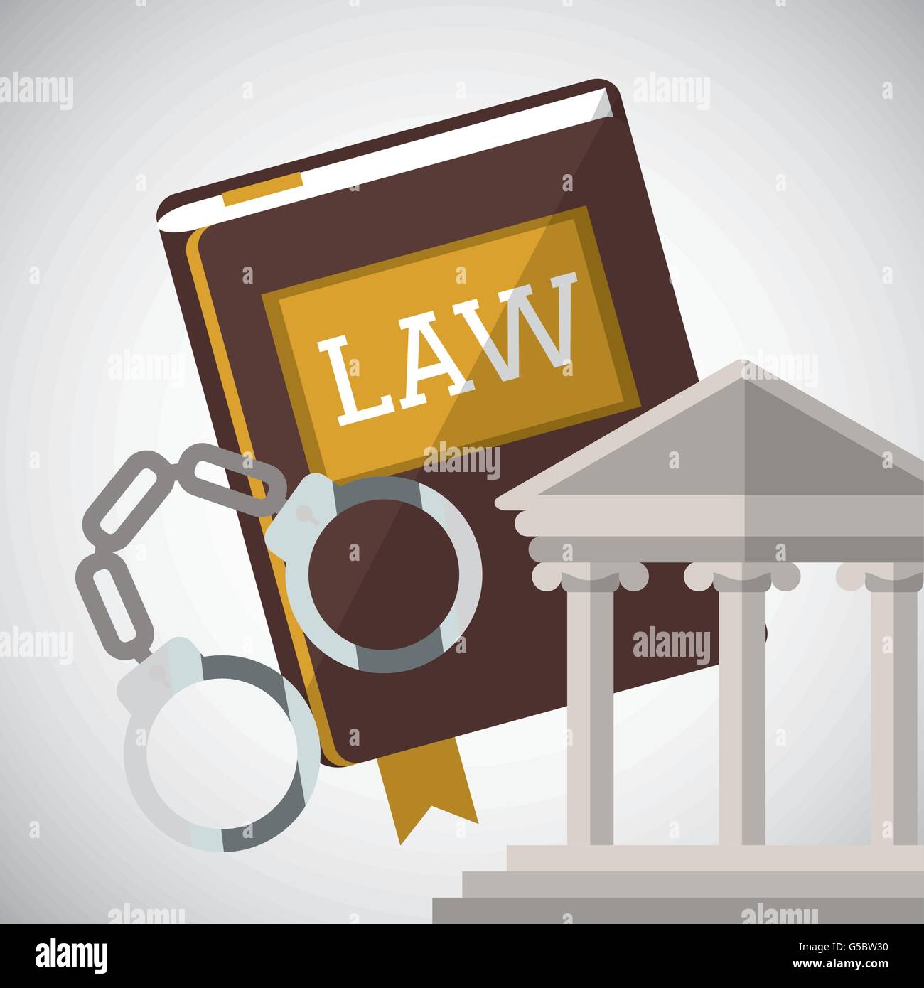Law design. Justice icon. Flat illustration, vector graphic Stock ...