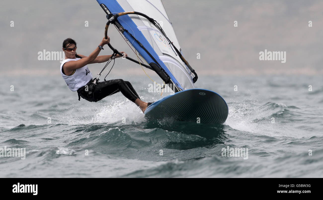 Australia's Jessica Crisp competes in the Women's RS:X class in the ...