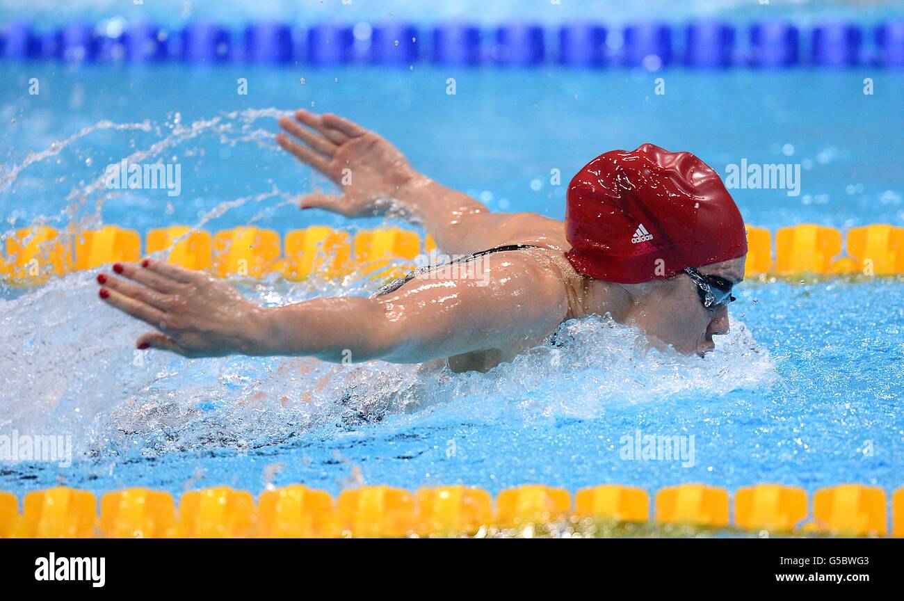 Great Britain's Jemma Lowe in action during the Women's 200m Butterfly ...