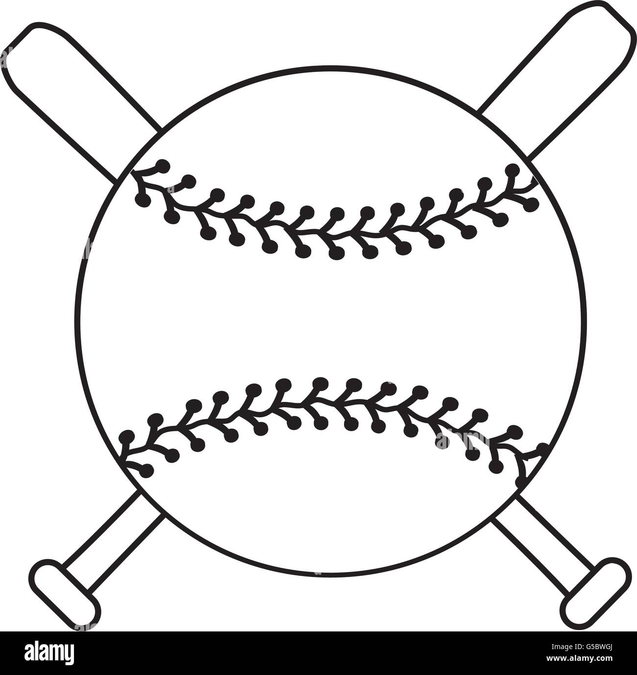 baseball and bats,vector graphic Stock Vector Image & Art - Alamy