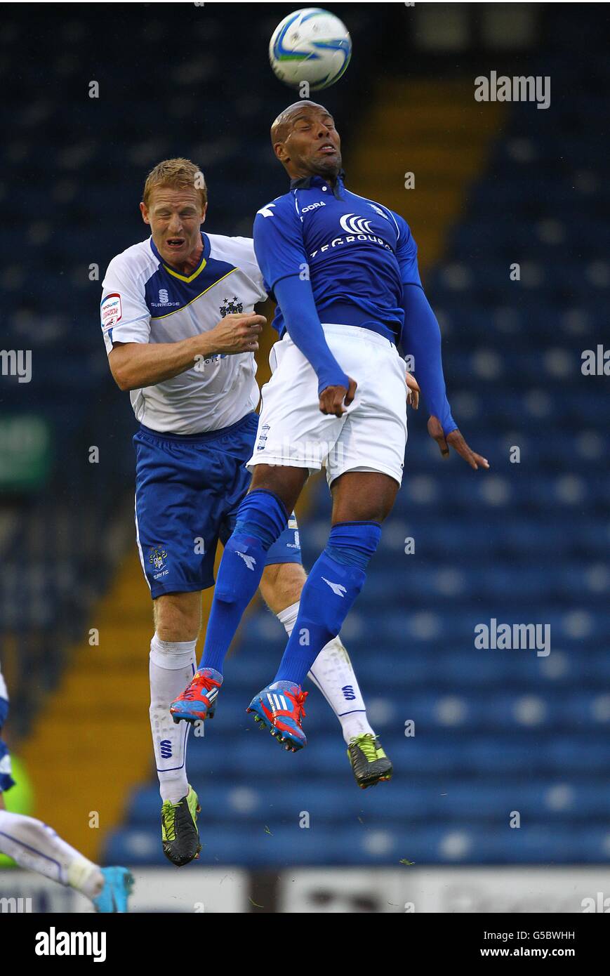 Burys adam lockwood and birmingham citys marlon harewood hi-res stock ...