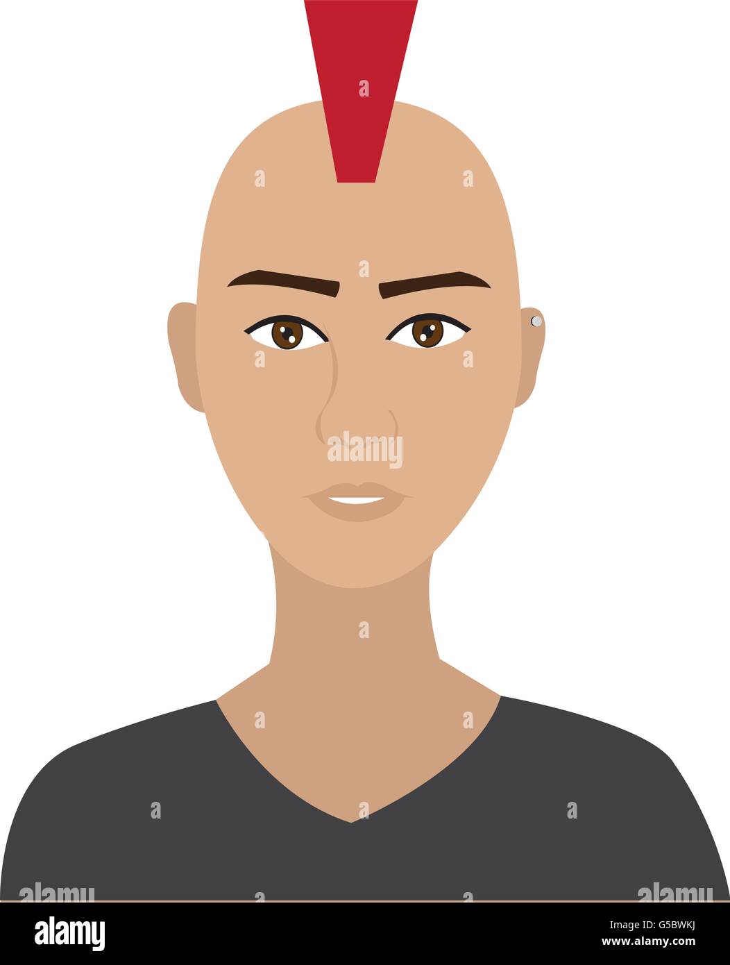cartoon avatar man front view,vector graphic Stock Vector Image & Art ...