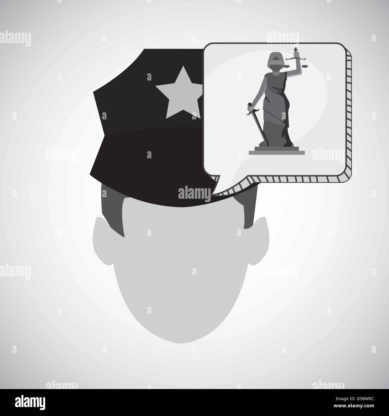 Law design. Justice icon. Flat illustration, vector graphic Stock ...