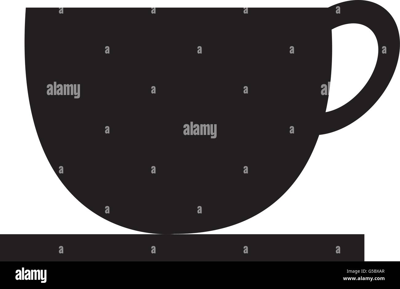 black cup of coffee,vector graphic Stock Vector Image & Art - Alamy