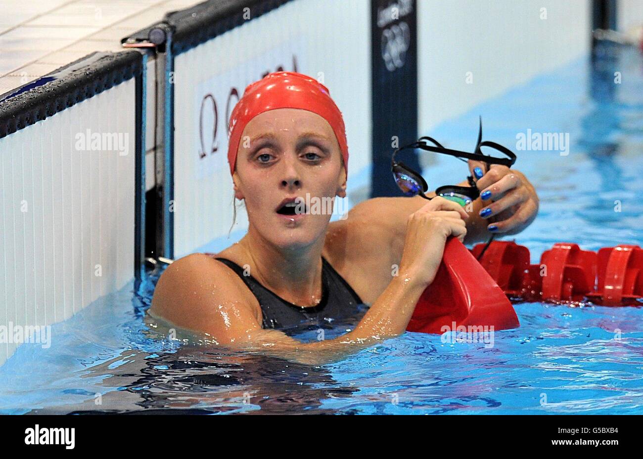Great Britain's Fran Halsall after the Women's 100m Freestyle Heats at ...