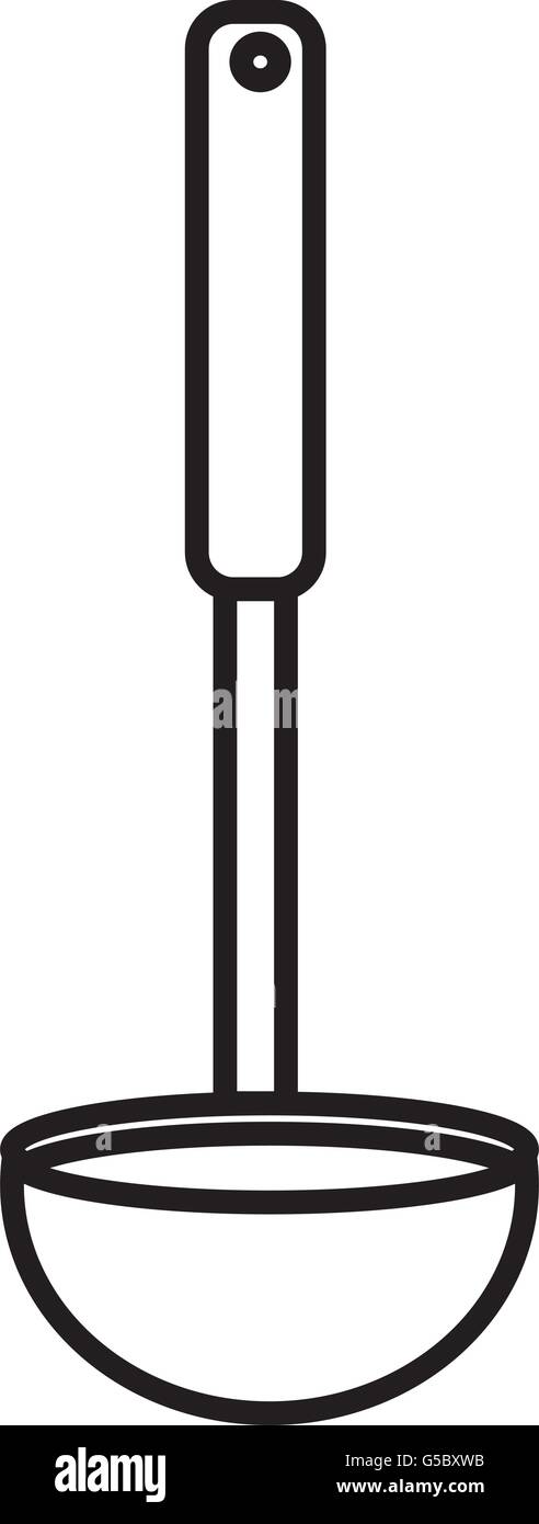 white kitchen spoon,vector graphic Stock Vector Image & Art - Alamy