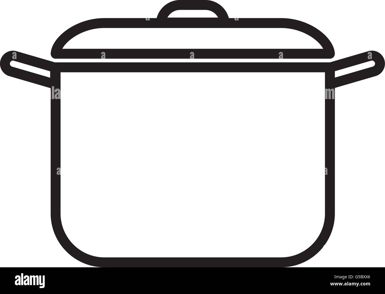 cooking pan front view,vector graphic Stock Vector Image & Art - Alamy