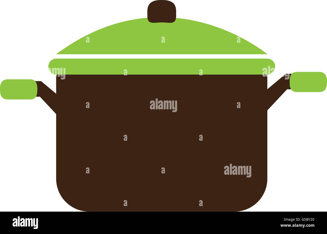 cooking pan front view,vector graphic Stock Vector Image & Art - Alamy