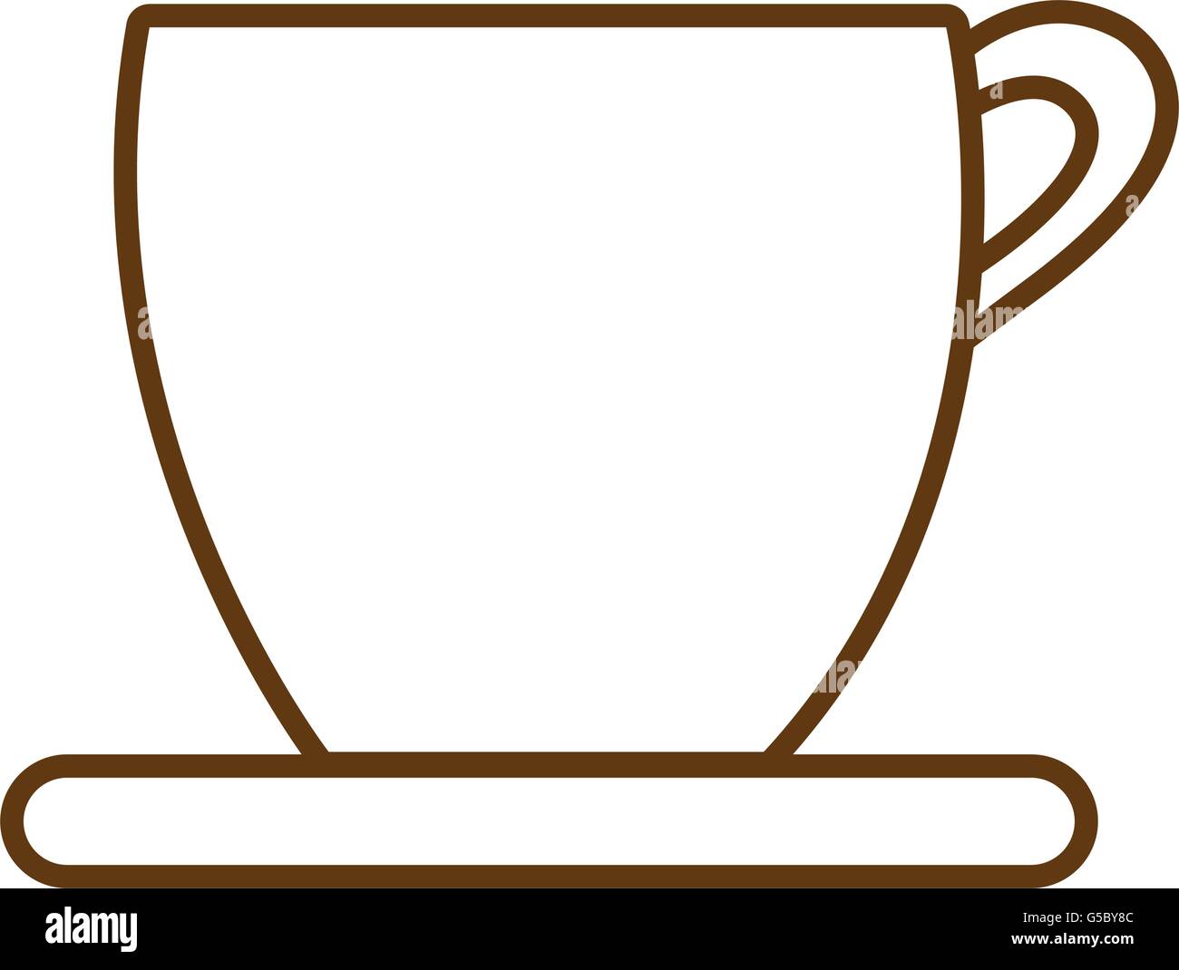 white coffee cup,vector graphic Stock Vector Image & Art - Alamy