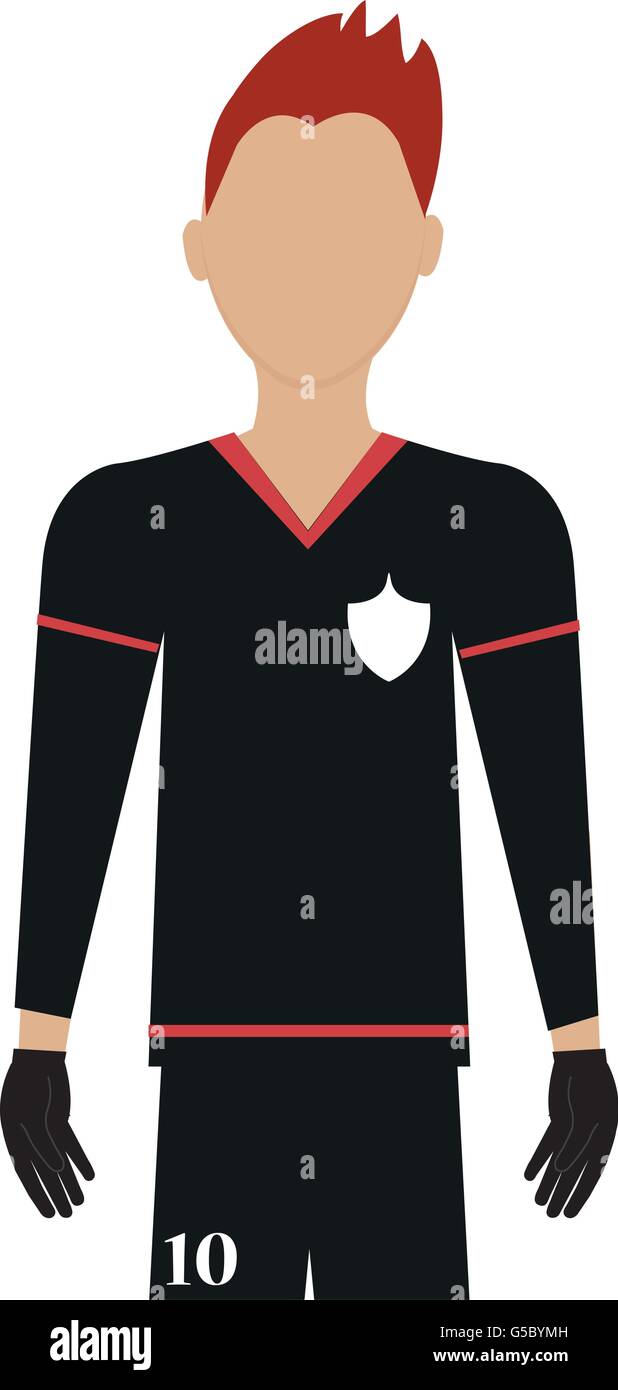 avatar man soccer player,vector graphic Stock Vector Image & Art - Alamy