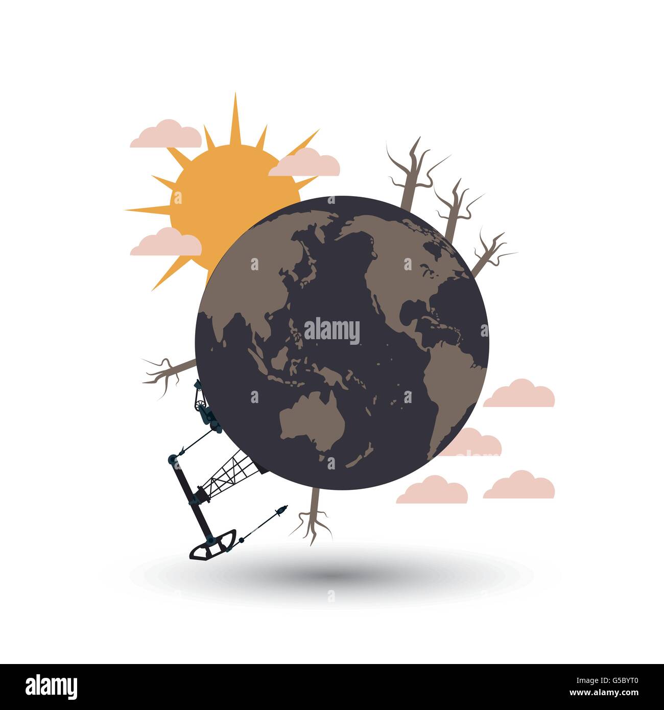 Global warming design Stock Vector Image & Art - Alamy