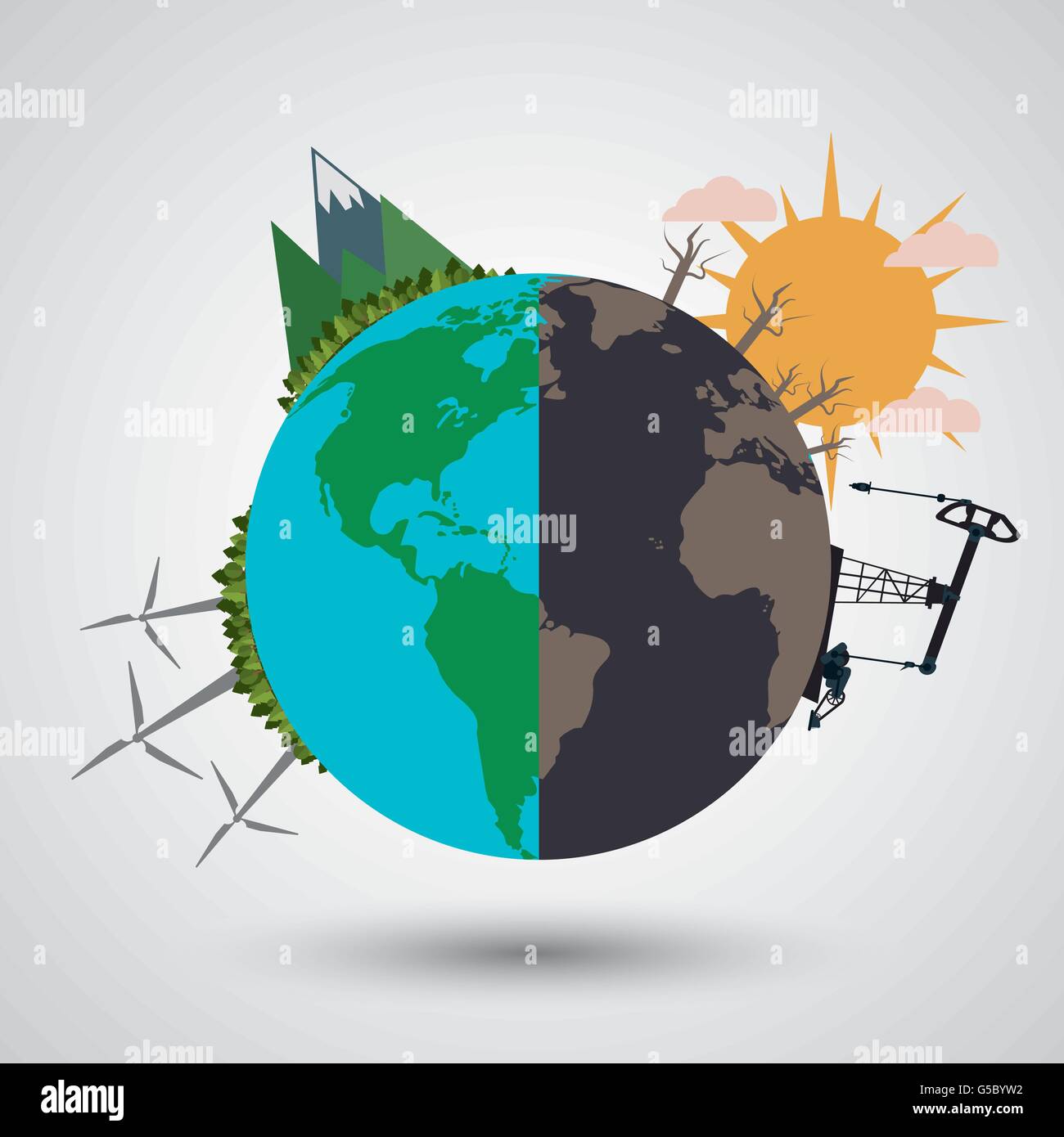 Global warming design Stock Vector Image & Art - Alamy