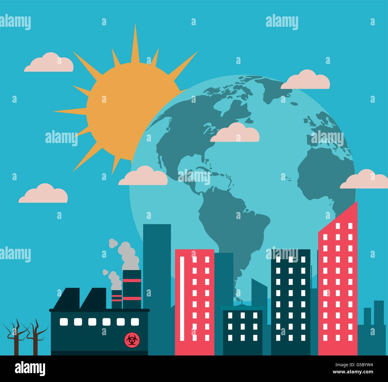 Global warming design Stock Vector Image & Art - Alamy