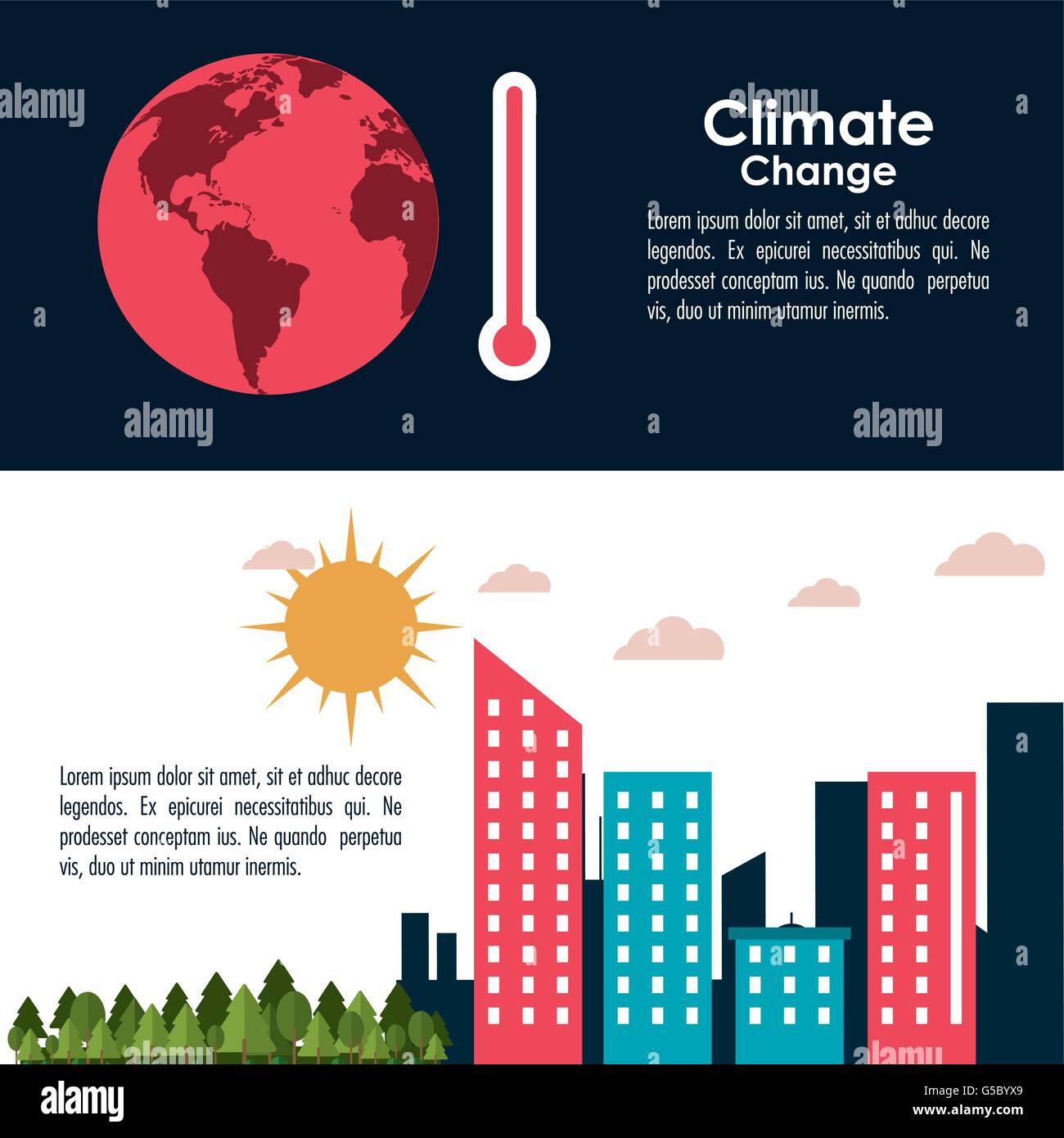 Global warming design Stock Vector Image & Art - Alamy