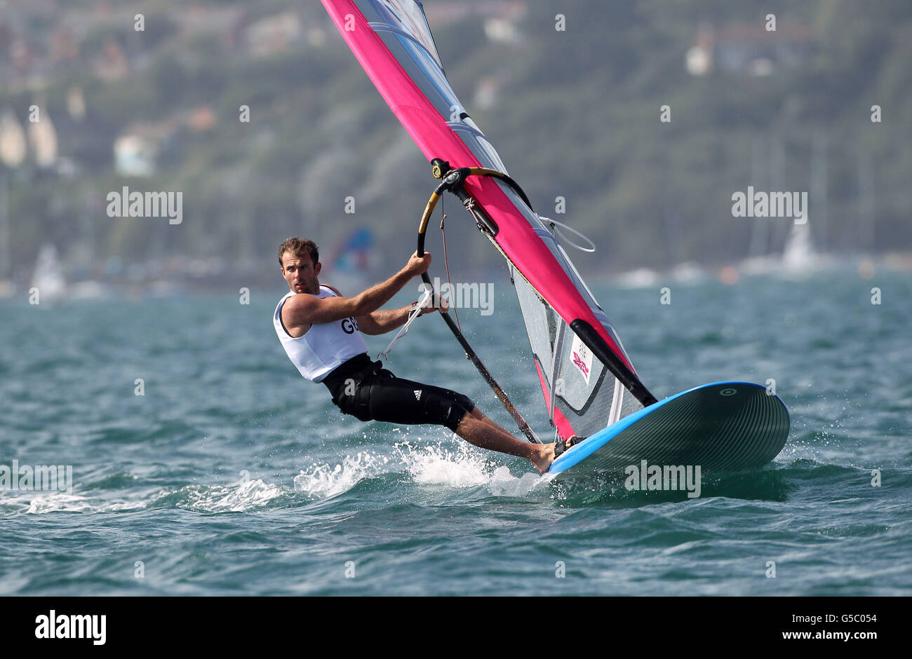 Great Britain's Nick Dempsey in action in the Men's RS:X Class at ...