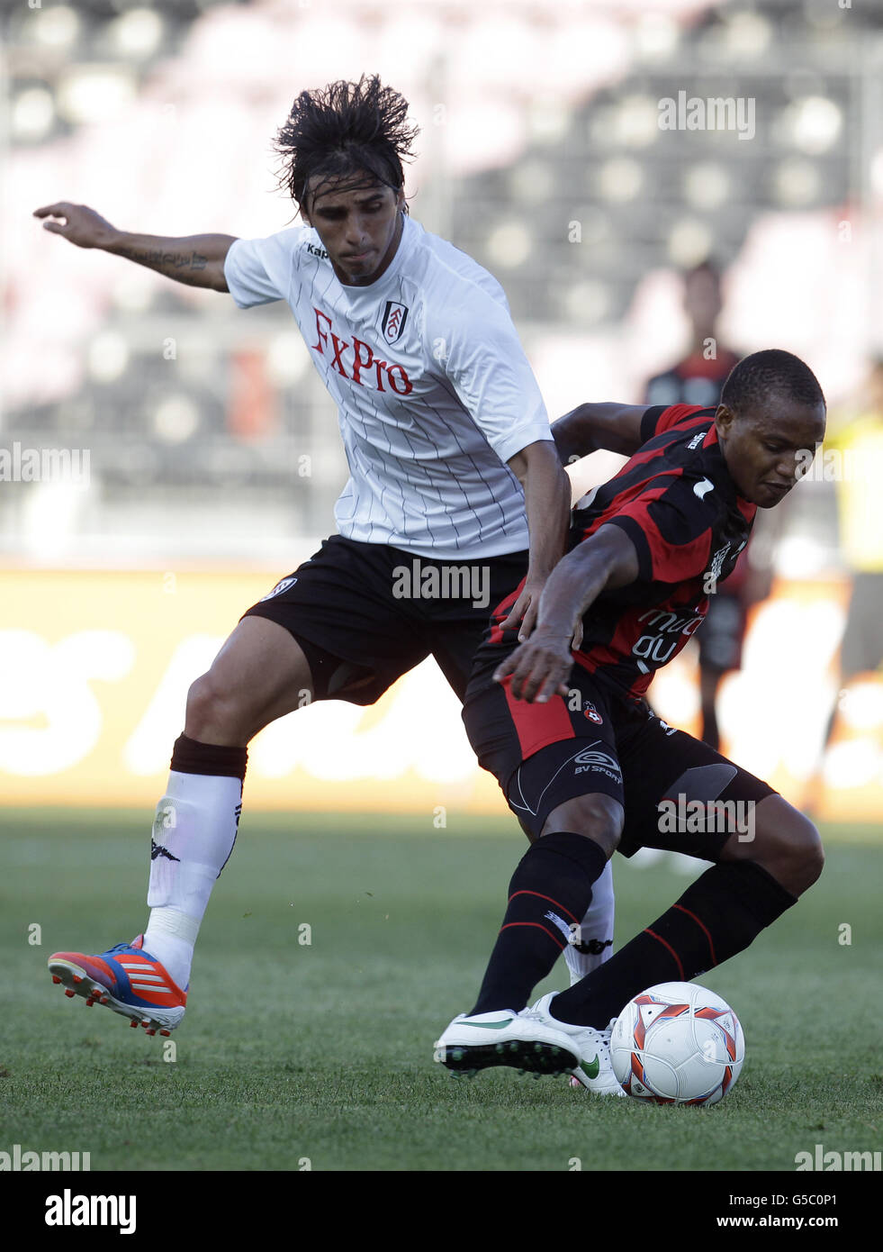 Soccer pre friendly ogc nice fulham stade municipal du ray hi-res stock ...
