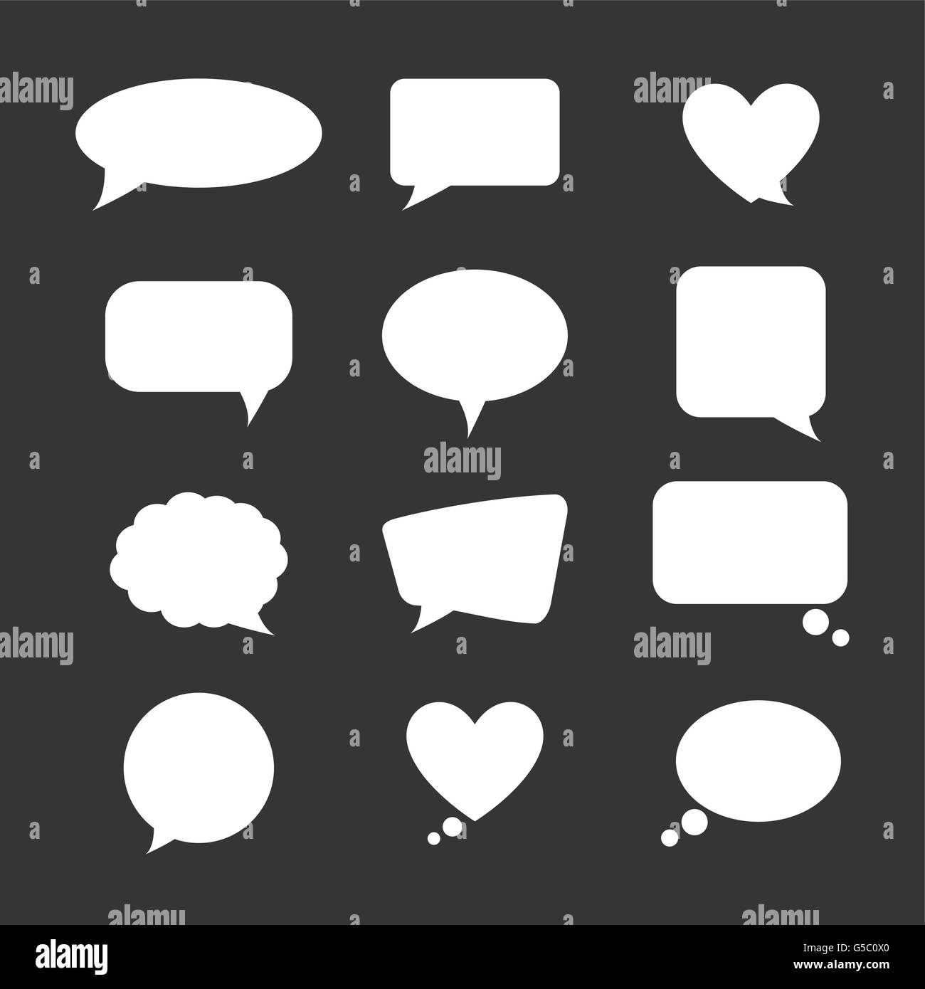 Chat speech bubbles Stock Vector Image & Art - Alamy