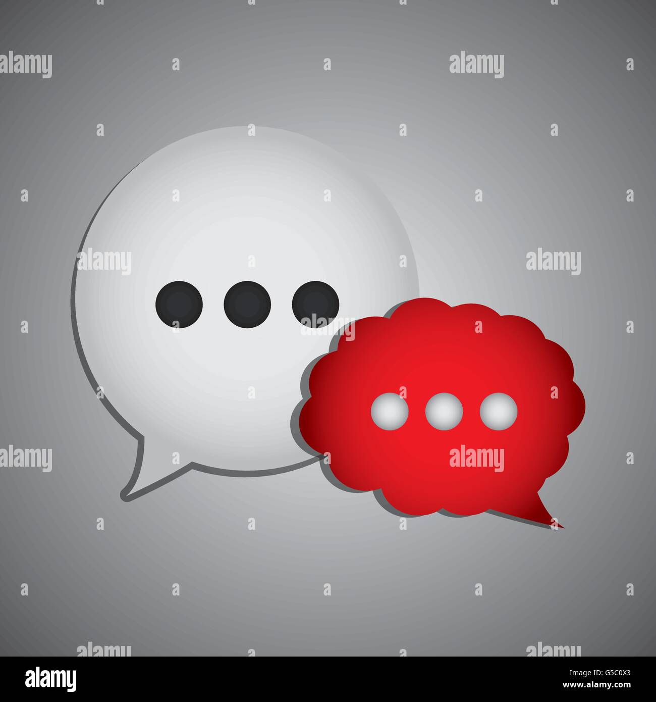 Chat speech bubbles Stock Vector Image & Art - Alamy