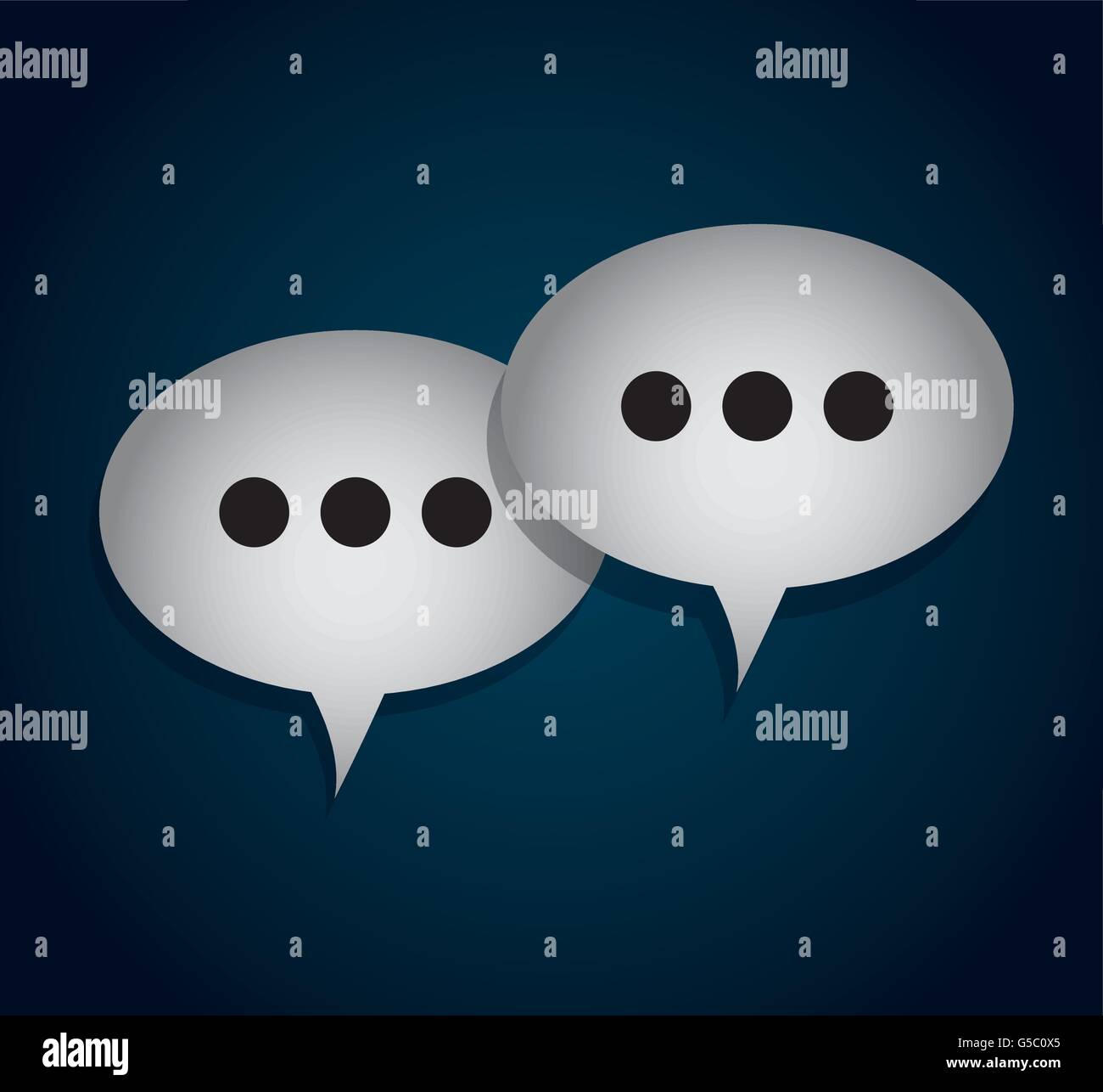 Chat speech bubbles Stock Vector Image & Art - Alamy