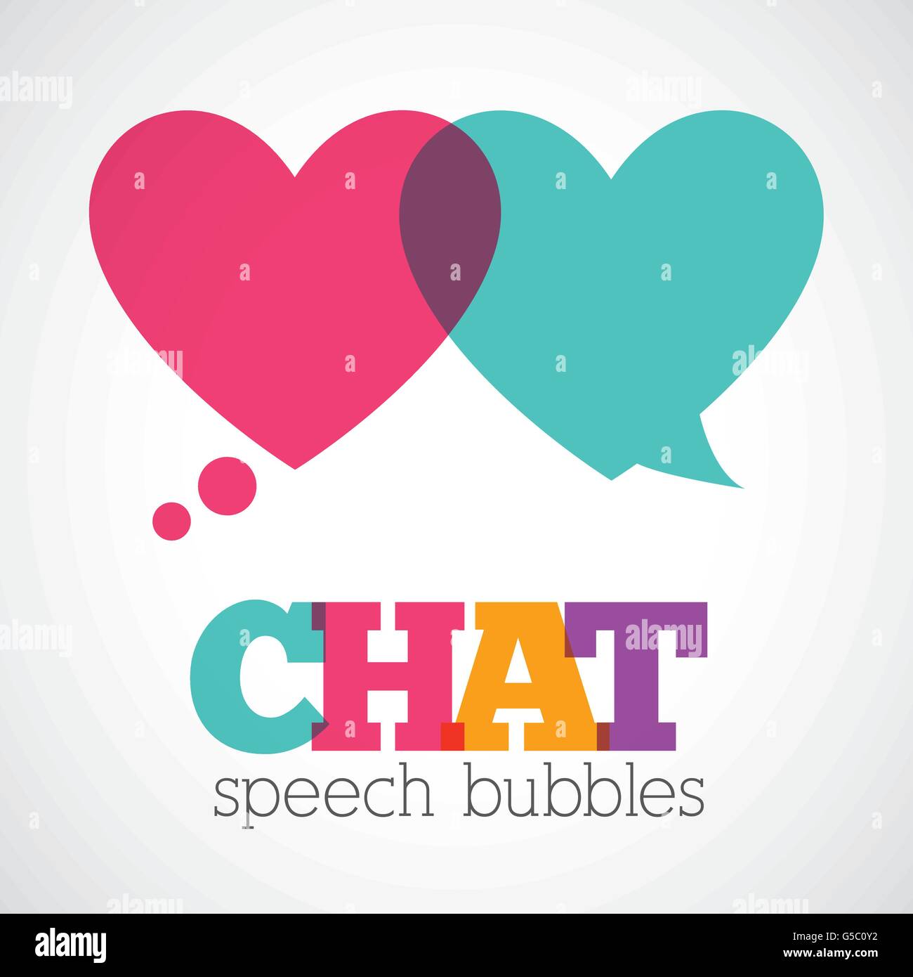 Chat speech bubbles Stock Vector Image & Art - Alamy