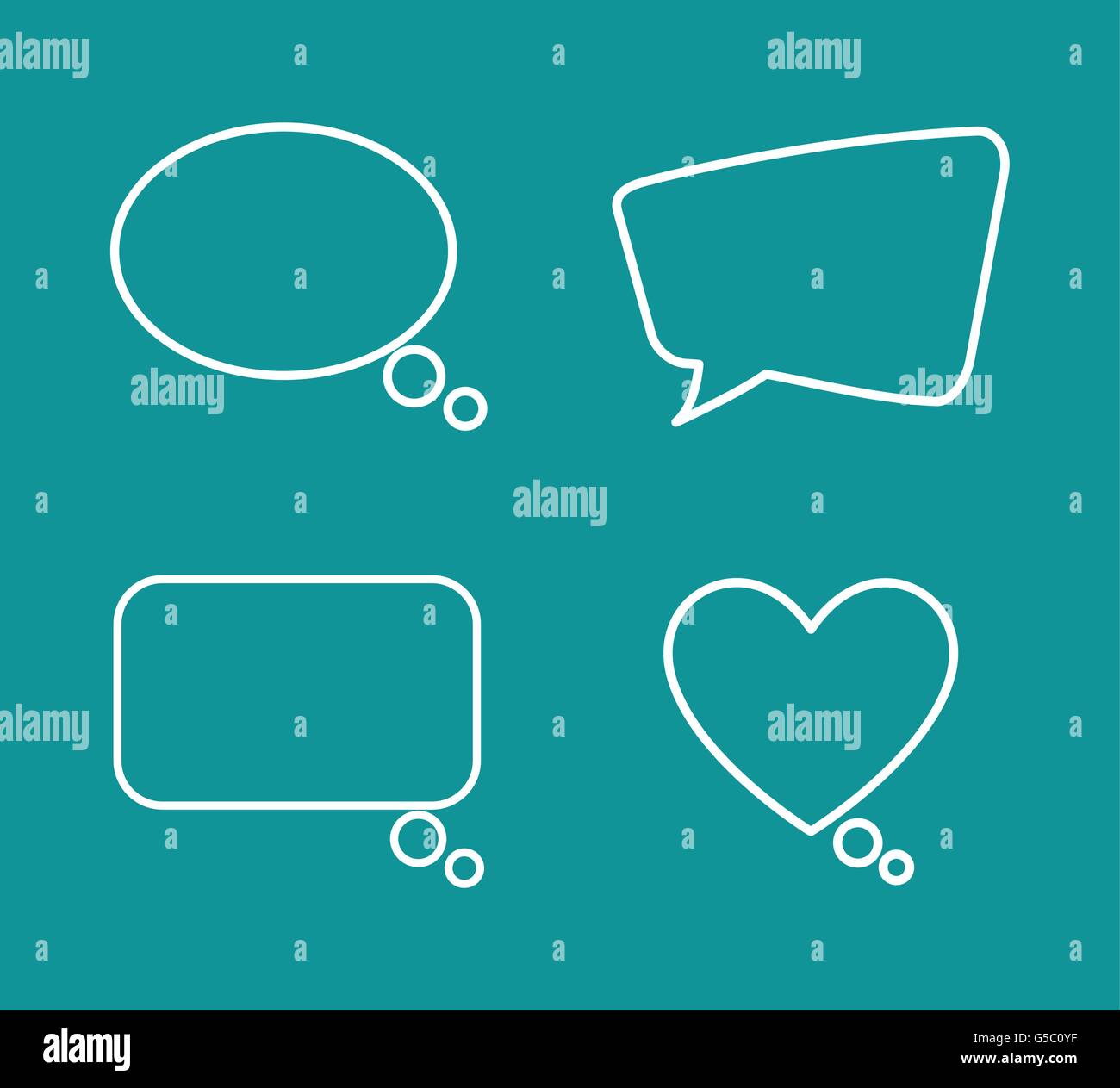 Chat speech bubbles Stock Vector Image & Art - Alamy