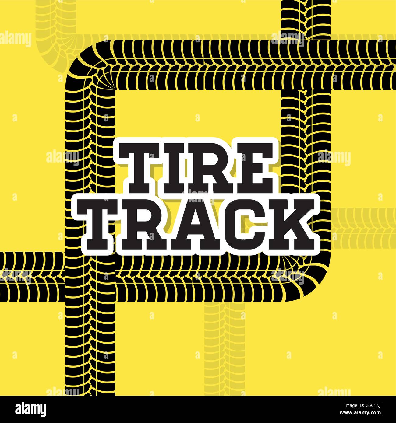Tire track print Stock Vector Image & Art - Alamy