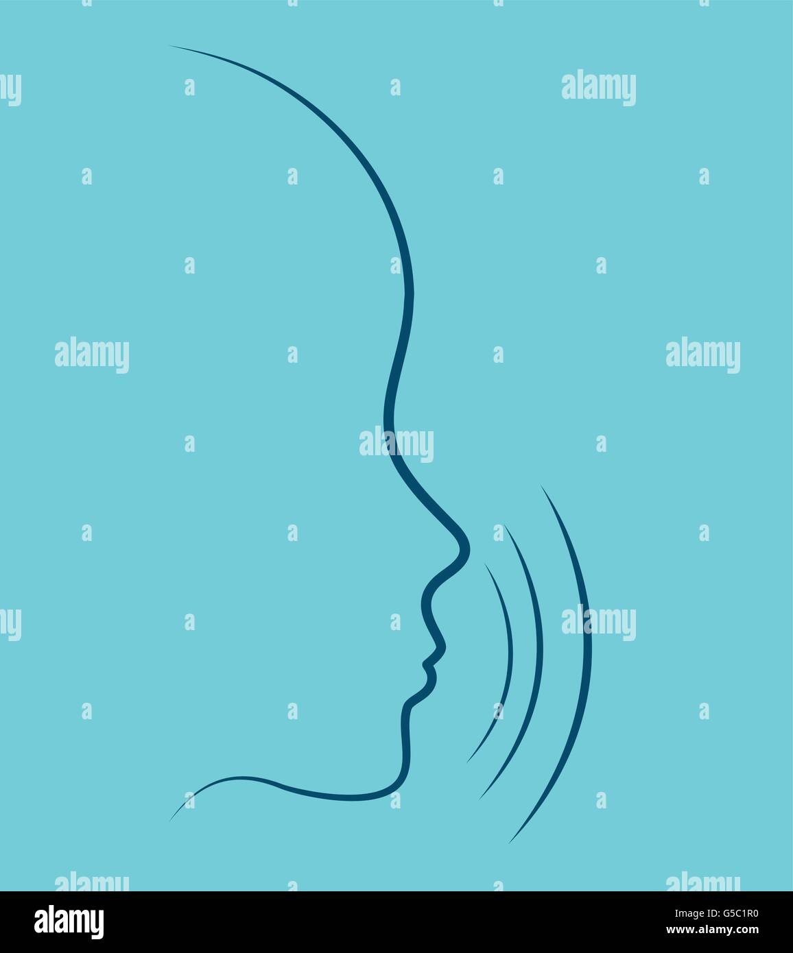 Sound of voice Stock Vector Image & Art - Alamy