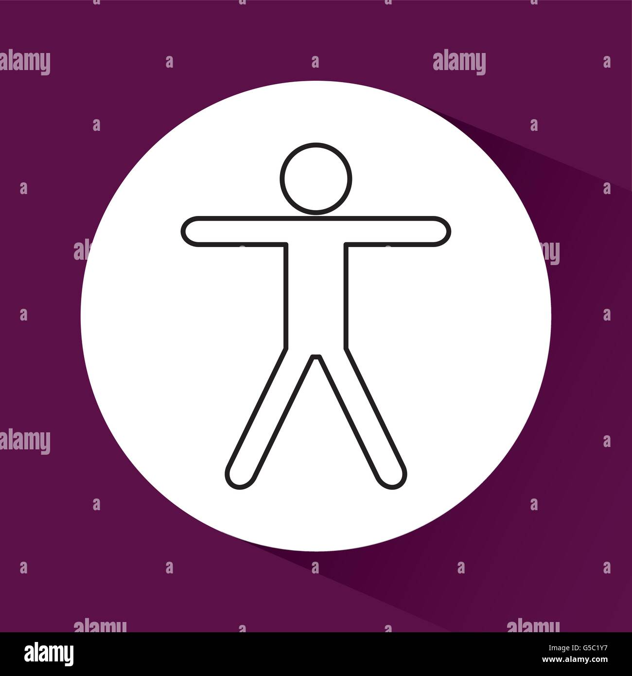 Human pictogram icon Stock Vector Image & Art - Alamy