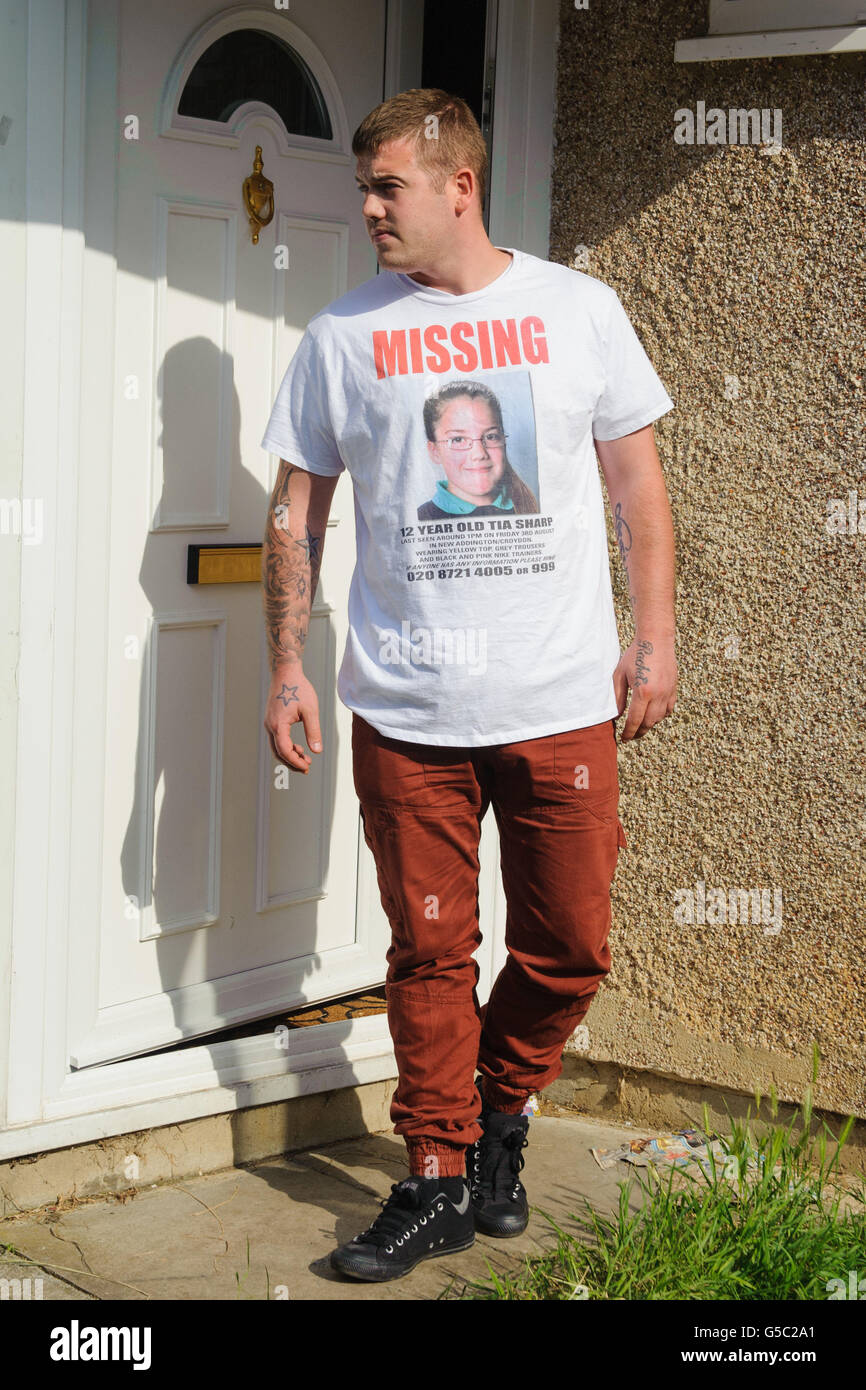 David Sharp, the uncle of missing Tia Sharp, speaks to the media in New ...