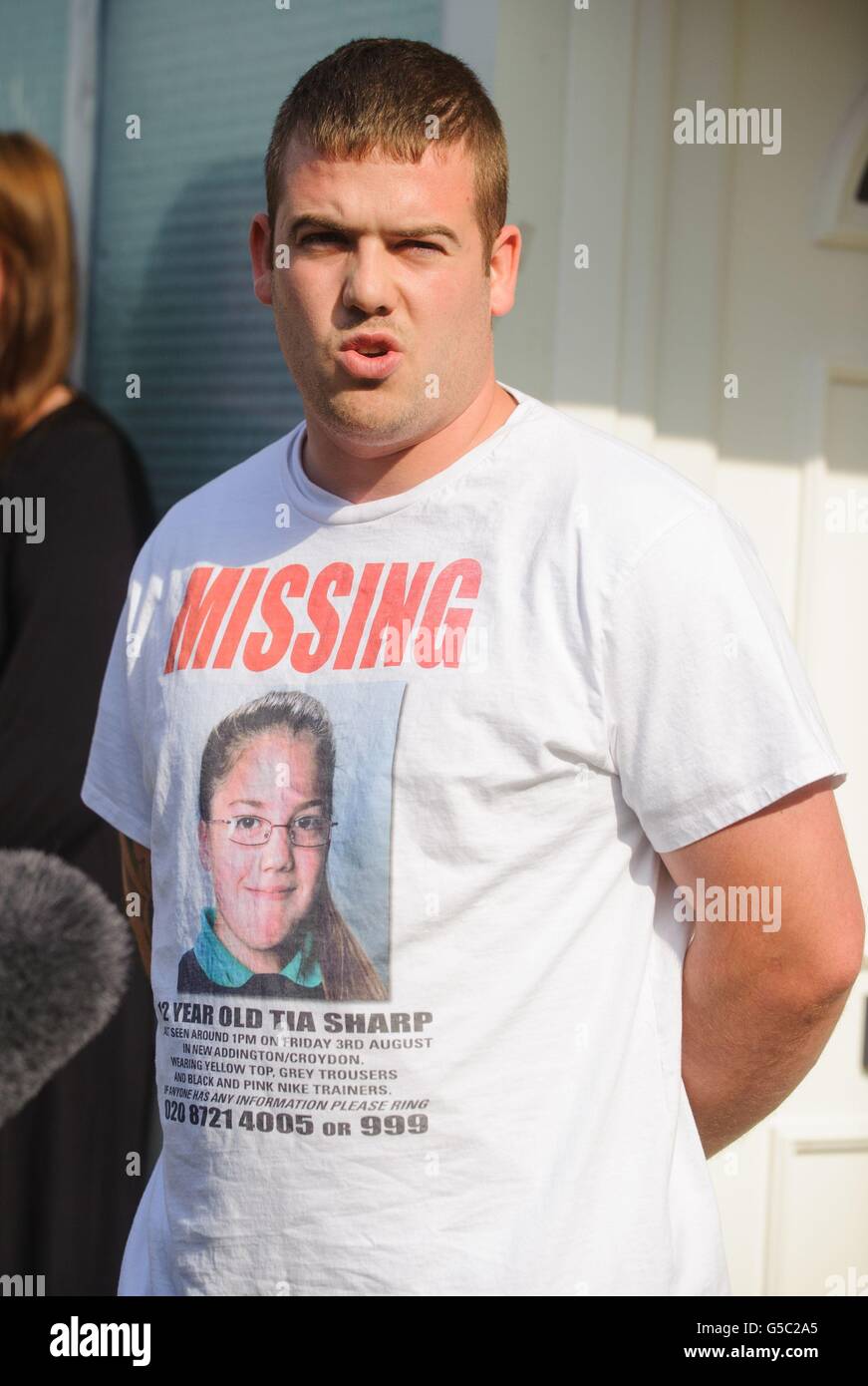 David Sharp, the uncle of missing Tia Sharp, speaks to the media in New ...