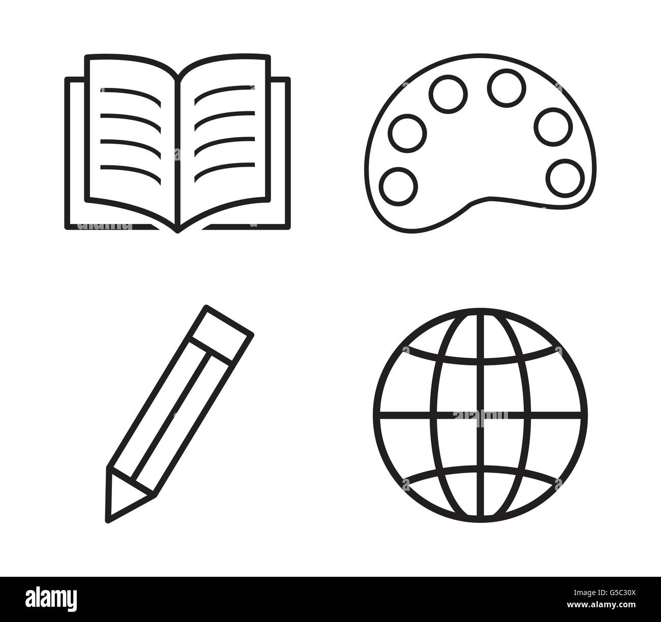 Season palette Black and White Stock Photos & Images - Alamy