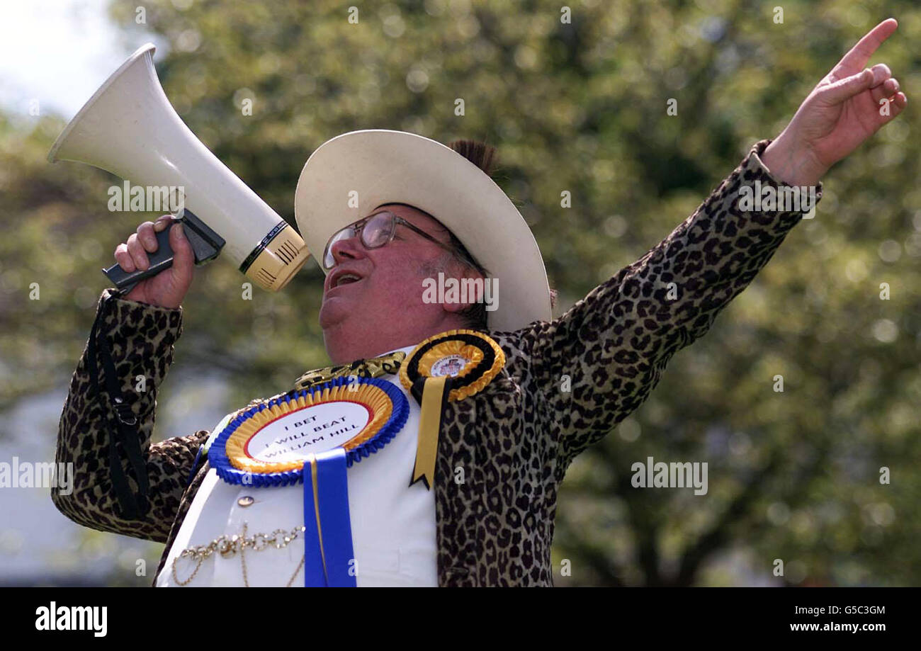 Monster raving loony party rosette hi-res stock photography and images ...