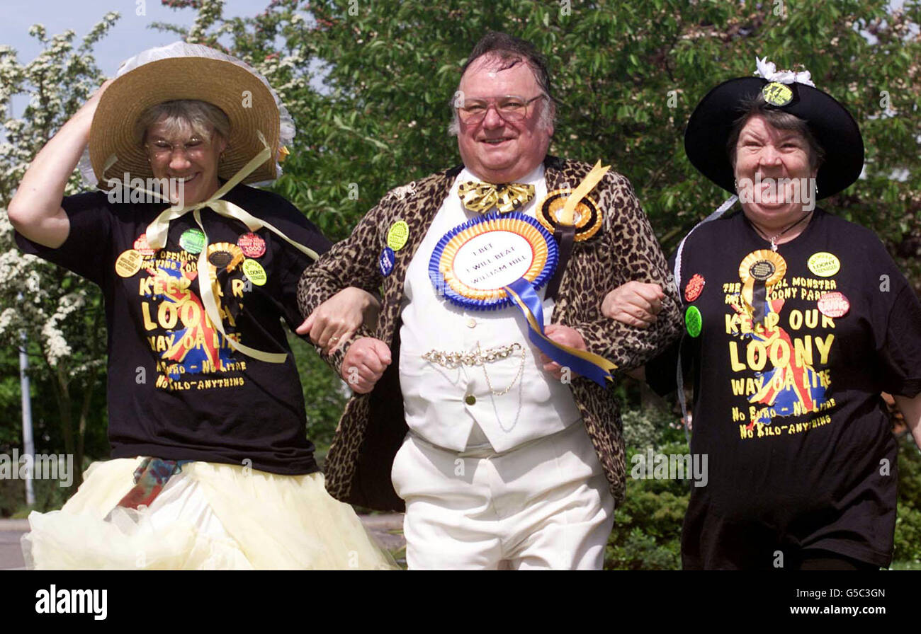 Alan Hope launches the Monster Raving Loony Party's general election ...