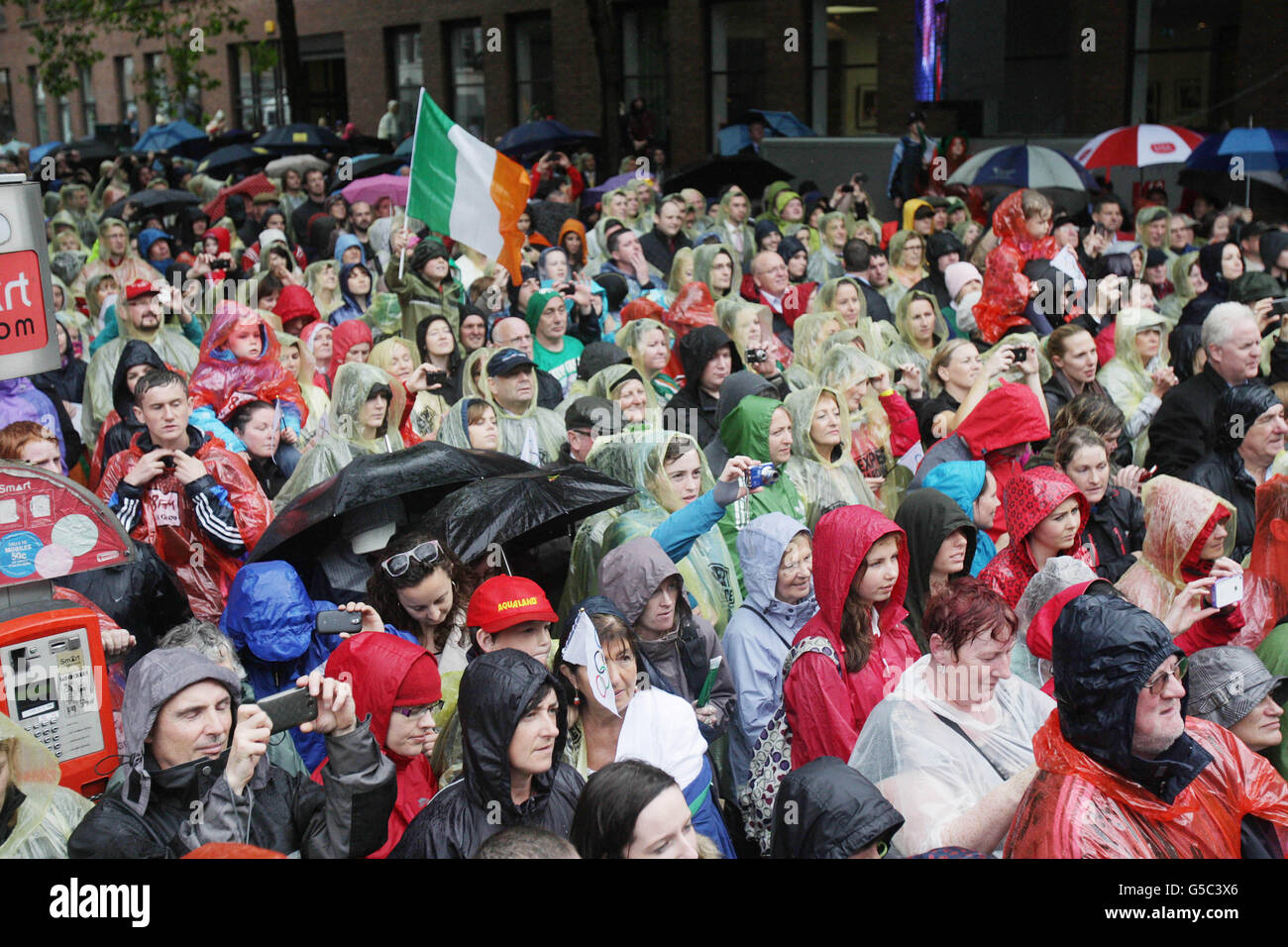 Irish Olympians homecoming Stock Photo - Alamy