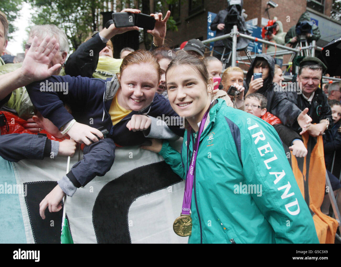 Irish Olympians homecoming Stock Photo - Alamy
