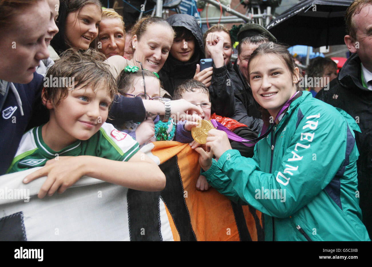 Irish Olympians homecoming Stock Photo - Alamy