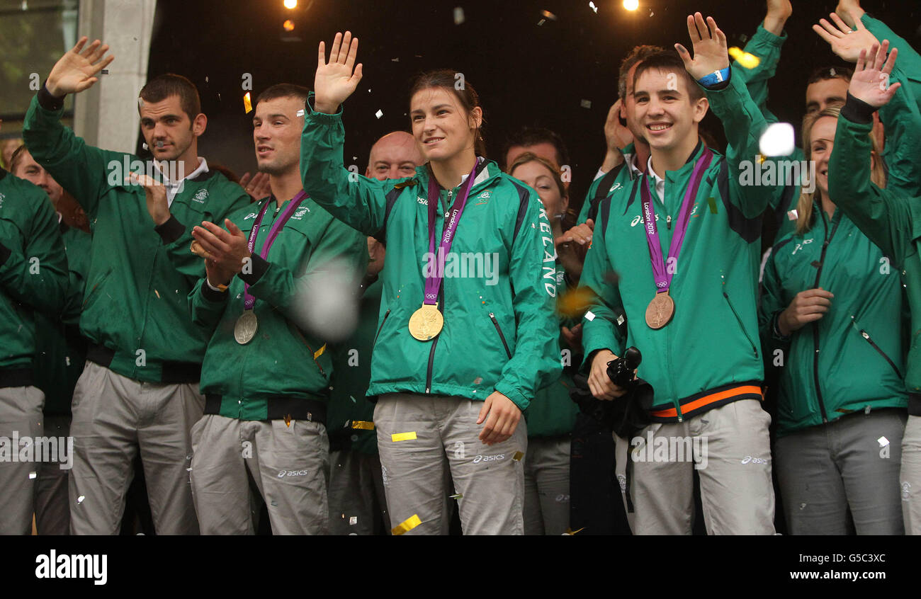 Irish Olympians homecoming Stock Photo - Alamy
