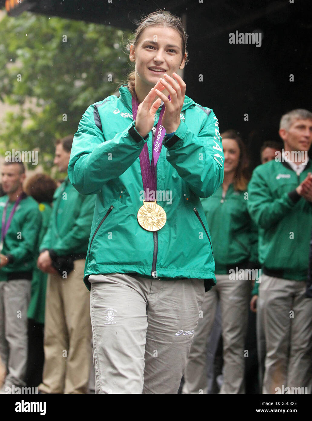 Irish Olympians homecoming Stock Photo - Alamy