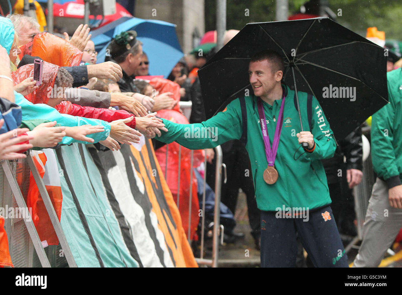 Irish Olympians homecoming Stock Photo - Alamy