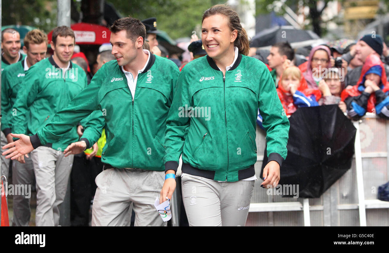 Irish Olympians homecoming. Irish Sailor Annalise Murphy at a civic ...