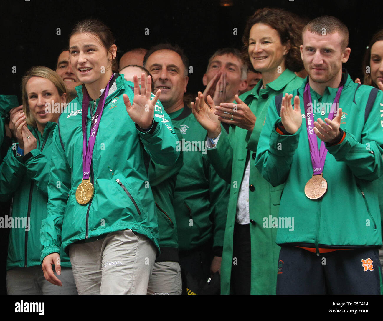 Irish Olympians homecoming Stock Photo - Alamy