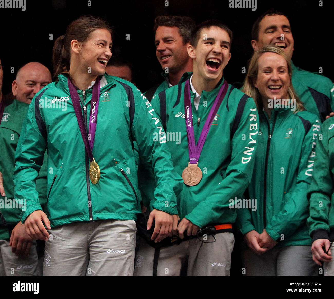 Irish Olympians homecoming Stock Photo - Alamy