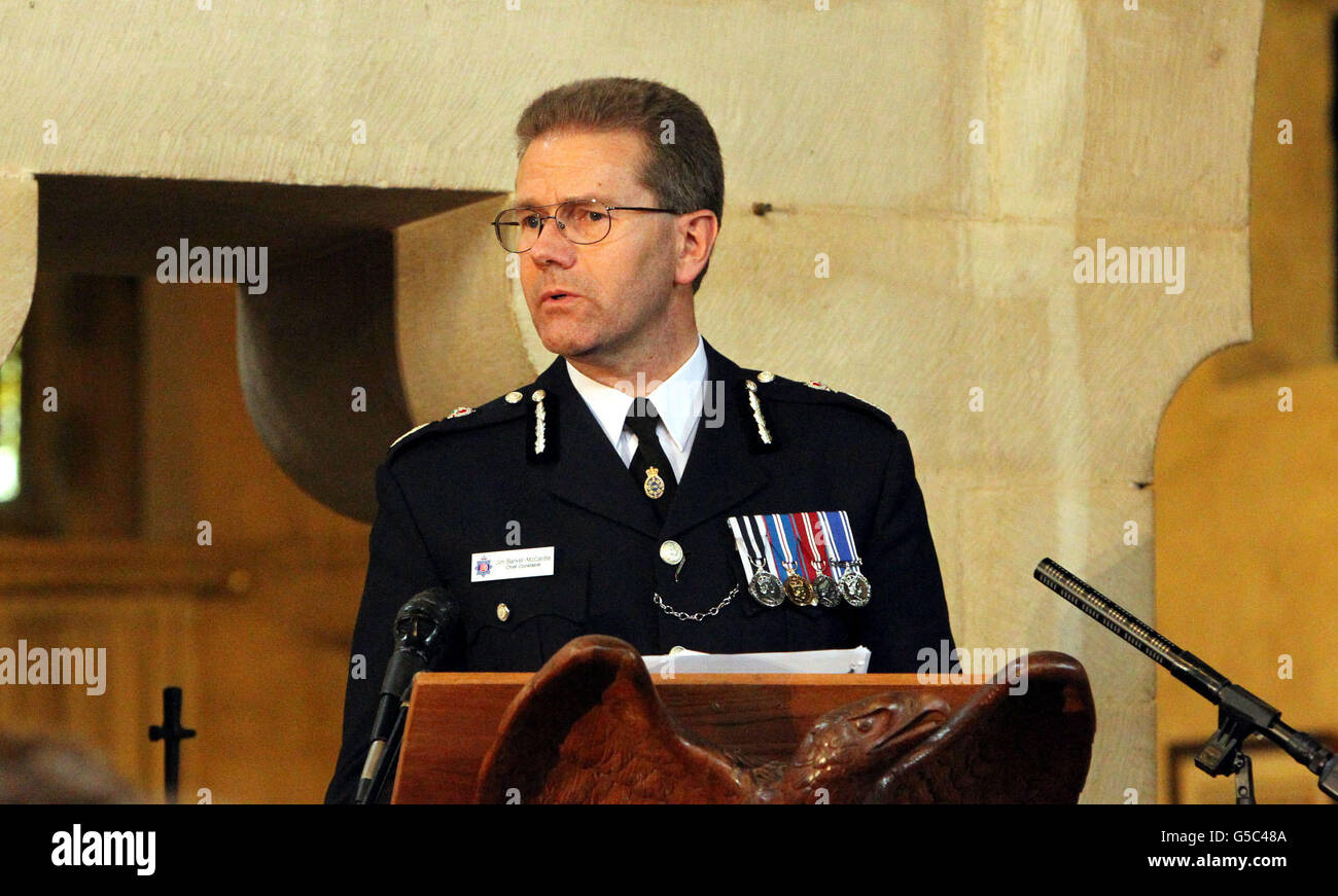 Pc Ian Dibell memorial service Stock Photo - Alamy