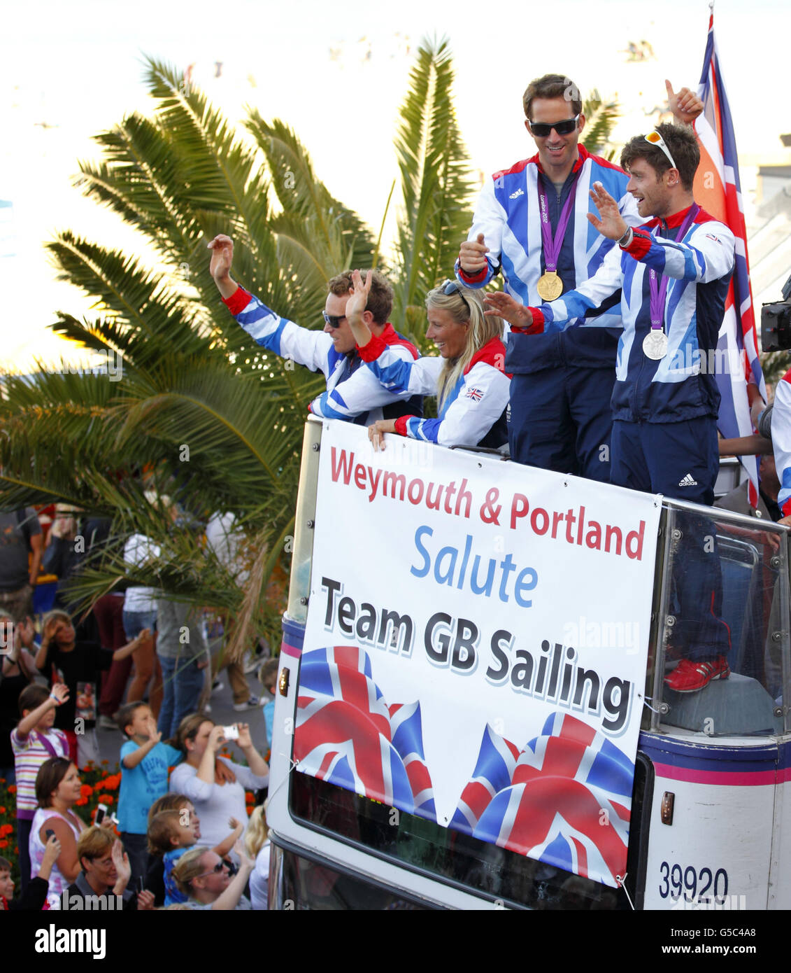 Team gb sailing homecoming hi-res stock photography and images - Alamy