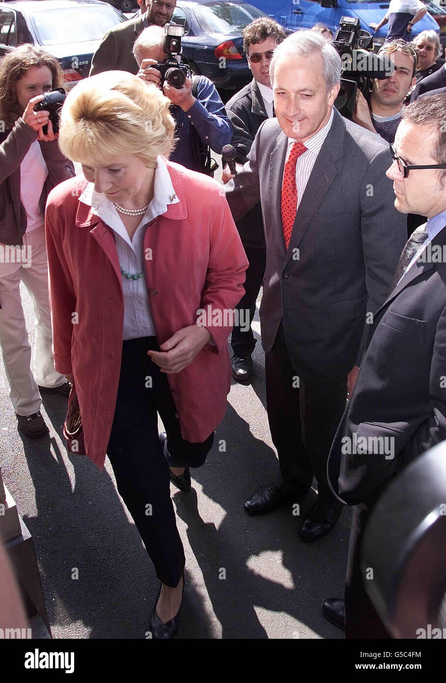 Wife of former conservative mp neil hamilton hi-res stock photography ...