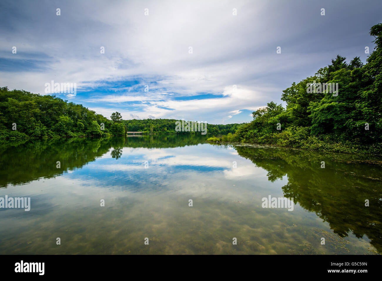 Lake Marburg, at Codorus State Park, Pennsylvania Stock Photo - Alamy